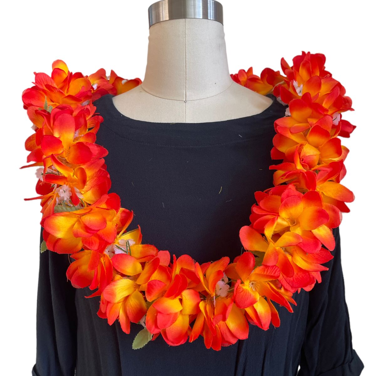 Orange Plumeria Flower Lei | Muumuu Mall by Muumuu Rainbow