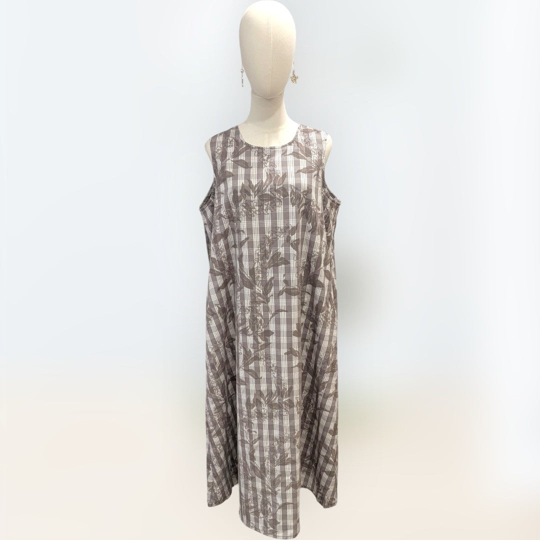 Authentic Hawaiian Palaka Print 2-Way Neck A-Line Dress – Made in Hawa ...