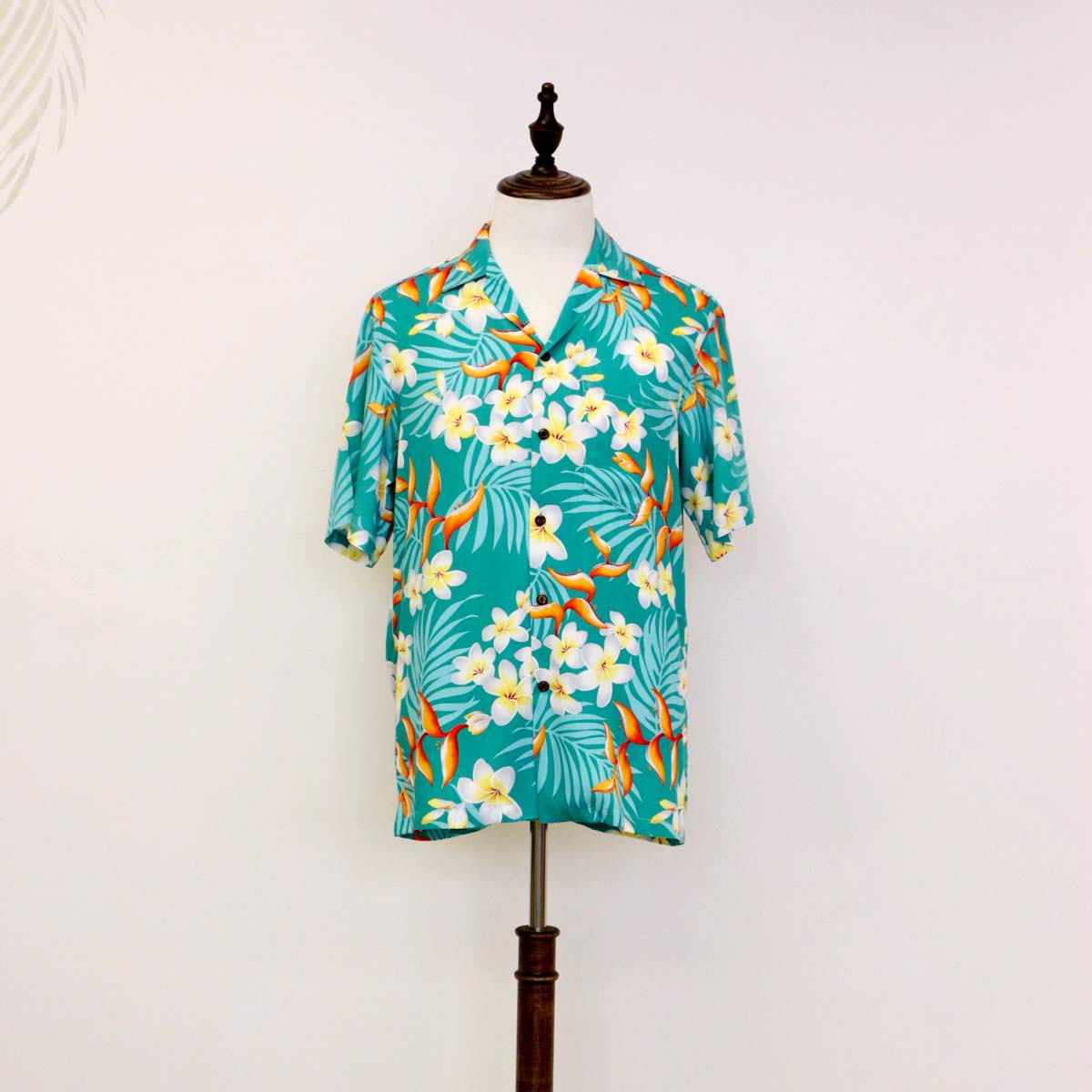 Plumeria Turquoise Aloha Shirt | Muumuu Mall by Muumuu Rainbow